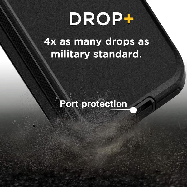 Heavy Duty Defender iPhone 11 Pro Max Case Belt Clip Holster - Black ...