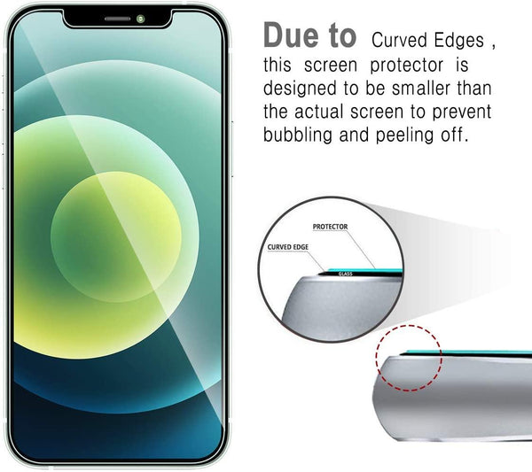 [3-Pack] Tempered Glass Screen Protector for iPhone 12 Mini (5.4 ...