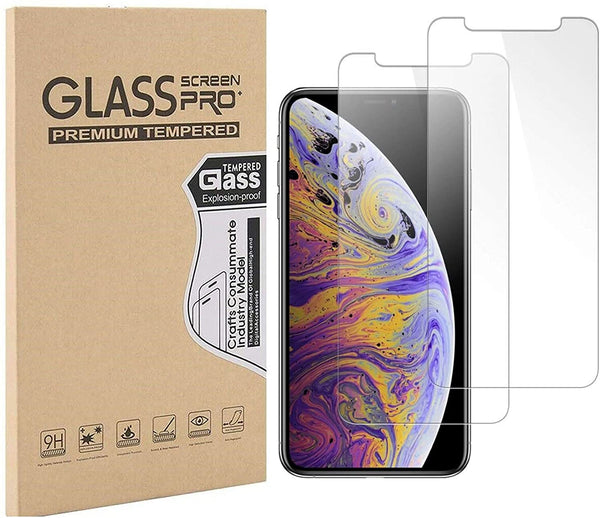 [2-Pack] Ultra Durable iPhone XS Max Tempered Glass Screen Protector ...