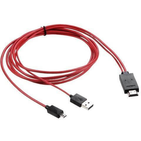 Micro-USB / USB to HDMI Connector - 6 Ft (Phone to TV Converter ...