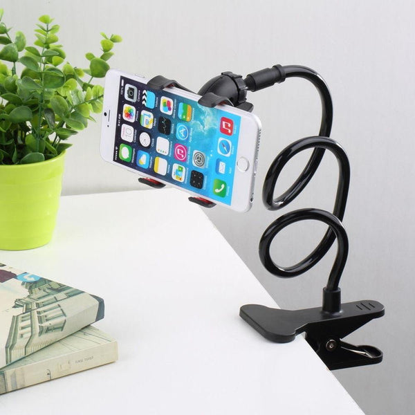 Flexible Arm Lazy Bracket Phone Holder Mount Clip-On Grip - MyPhoneCase.com