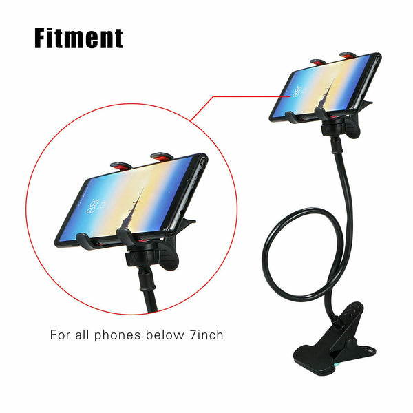 Flexible Arm Lazy Bracket Phone Holder Mount Clip-On Grip - MyPhoneCase.com